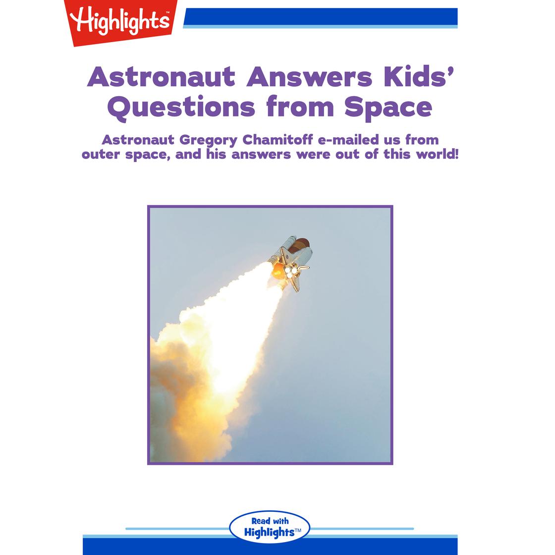 Libro.fm | Astronaut Answers Kids' Questions from Space Audiobook