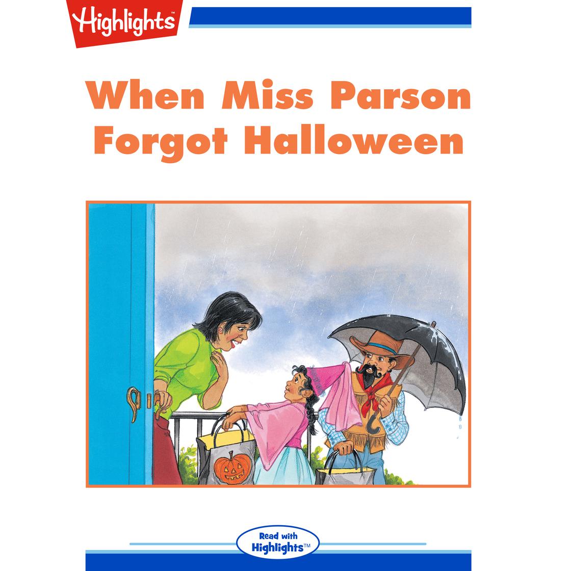 When Miss Parson Forgot Halloween Audiobook | Libro.fm