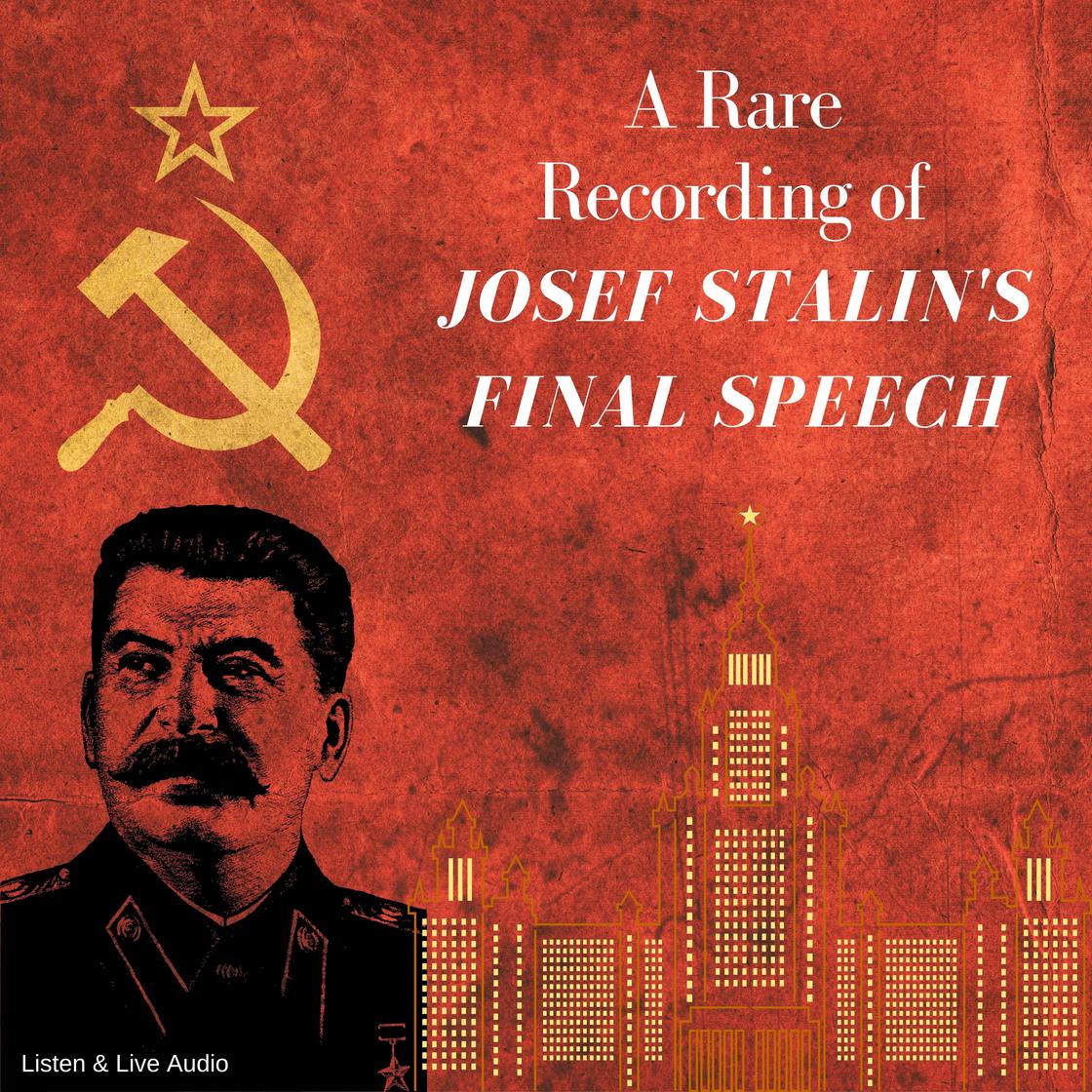 A Rare Recording of Josef Stalin's Final Speech Audiobook | Libro.fm