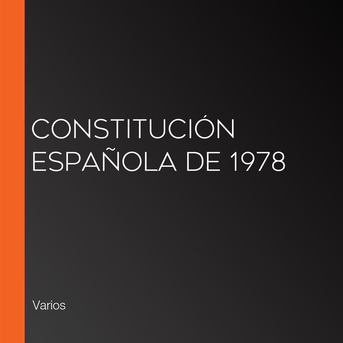 Constitución Española De 1978 Audiobook Libro Fm